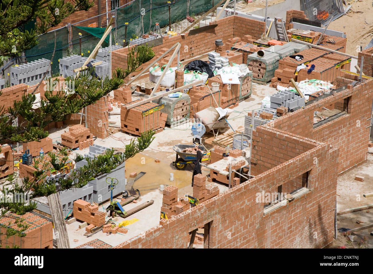 View of residential construction site from above Stock Photo - Alamy