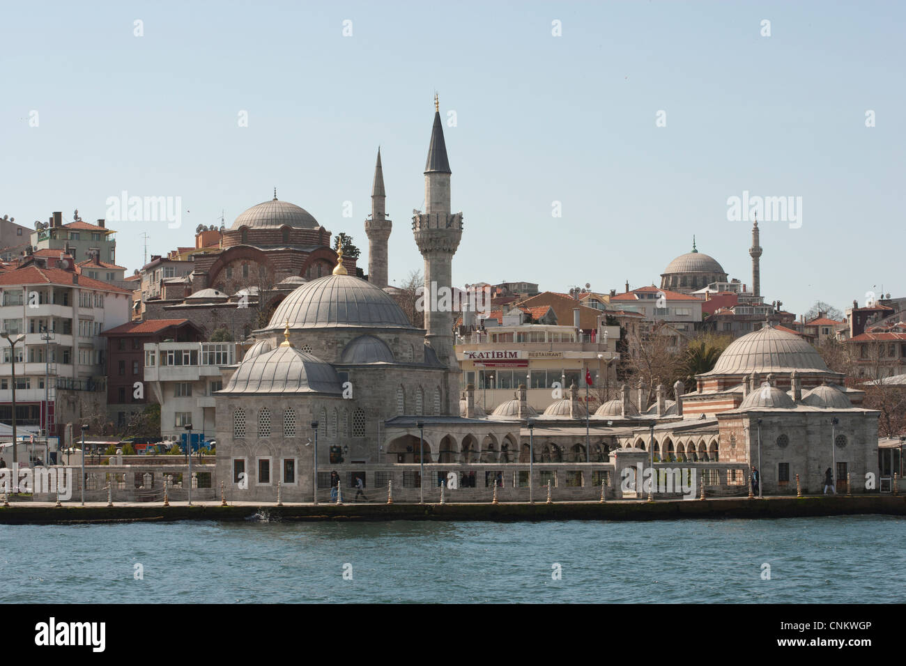 Three mosques at Uskudar on the Bosphorus, Istanbul, Turkey Stock Photo ...