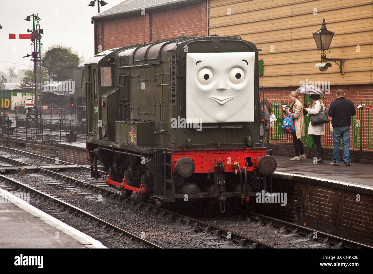 Diesel Train at Ropley Station on the Watercress Line, Mid-Hants ...