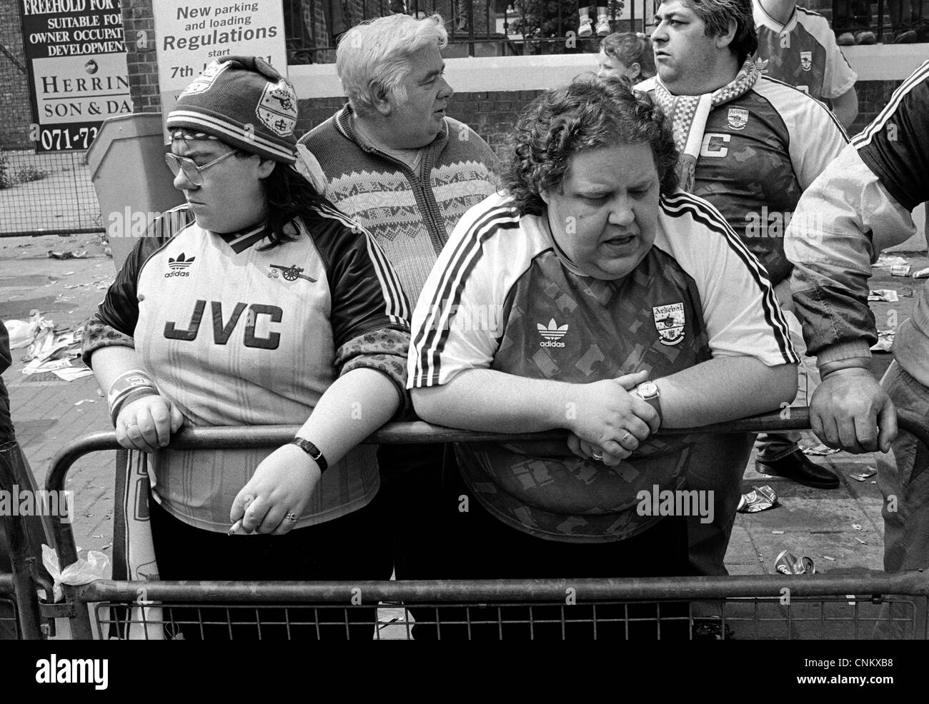 Football fans street Black and White Stock Photos & Images - Alamy