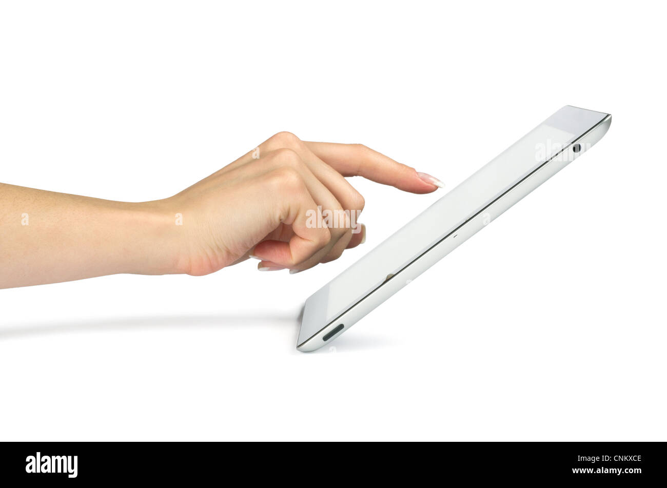 tablet computer in a hands Stock Photo - Alamy