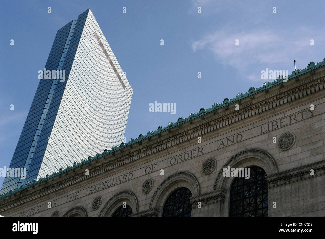 Urban Scene of Boston Architecture Featuring The Boston Public Library ...