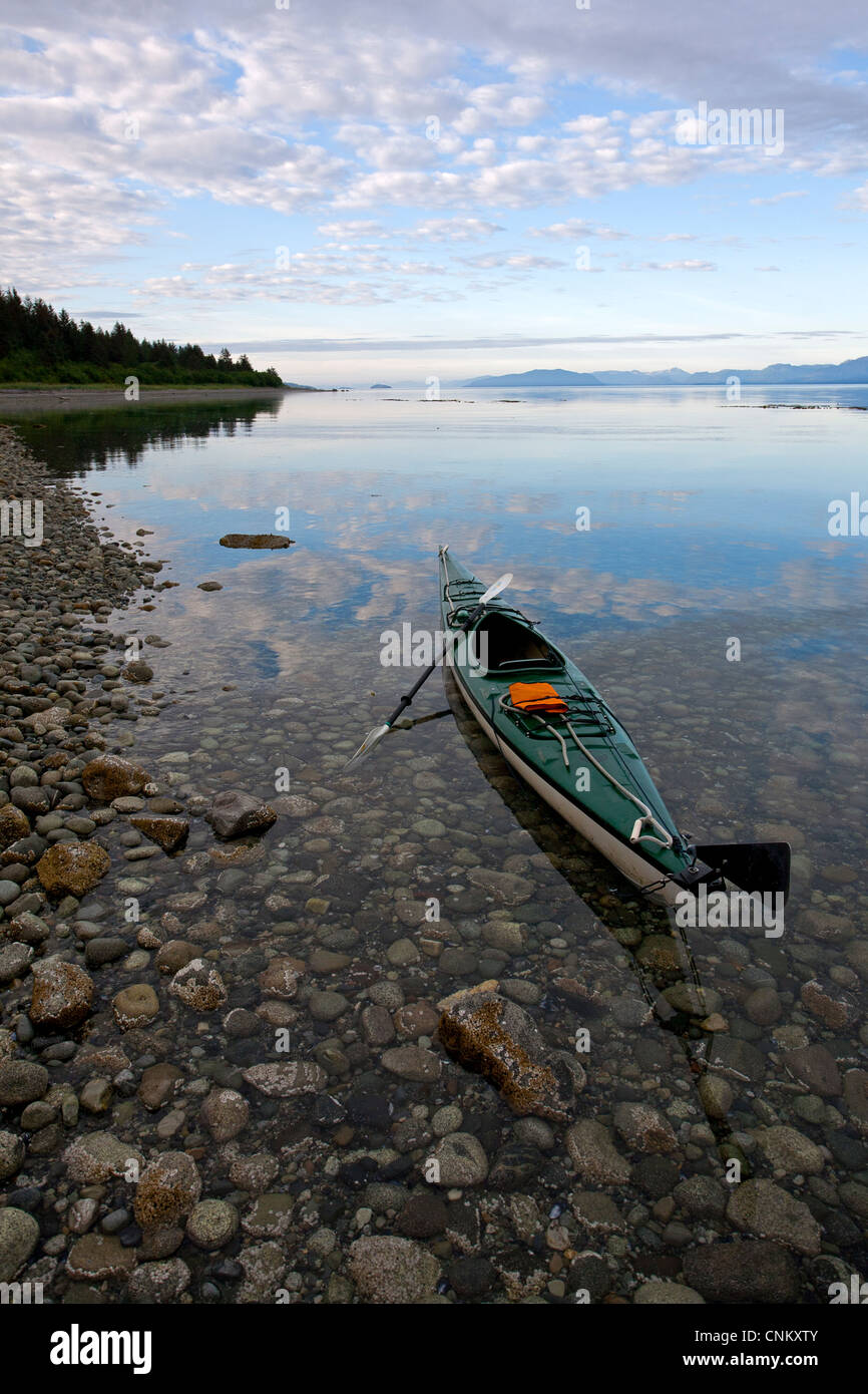 Kayak in Glacier Bay. Alaska. USA Stock Photo - Alamy