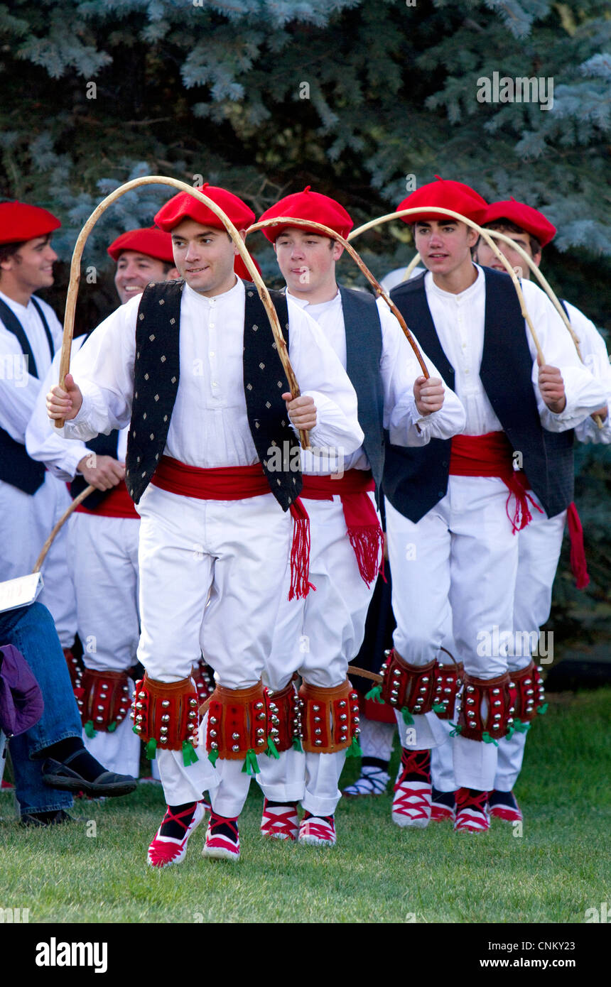 The Oinkari Basque Dancers perform at the Trailing of the Sheep ...