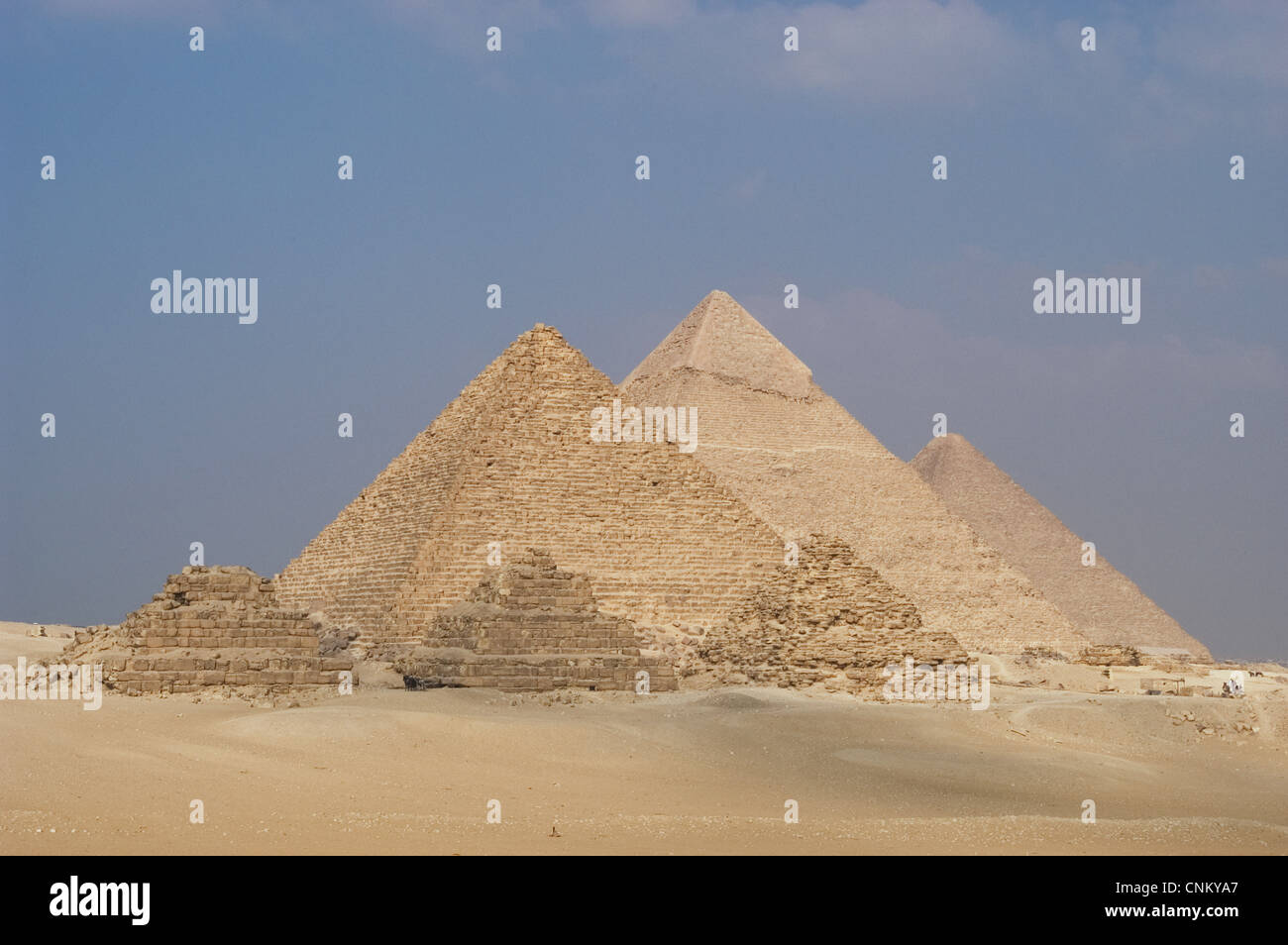 Egypt. The Pyramids of Giza. Pyramid of Cheops or Khufu, Pyramid of ...