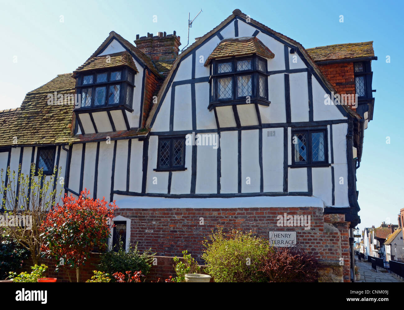 Interesting old architecture, Henry Terrace, Hastings, Sussex Stock ...