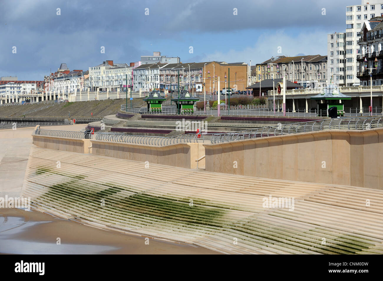 Blackpool promenade sea wall hi-res stock photography and images - Alamy