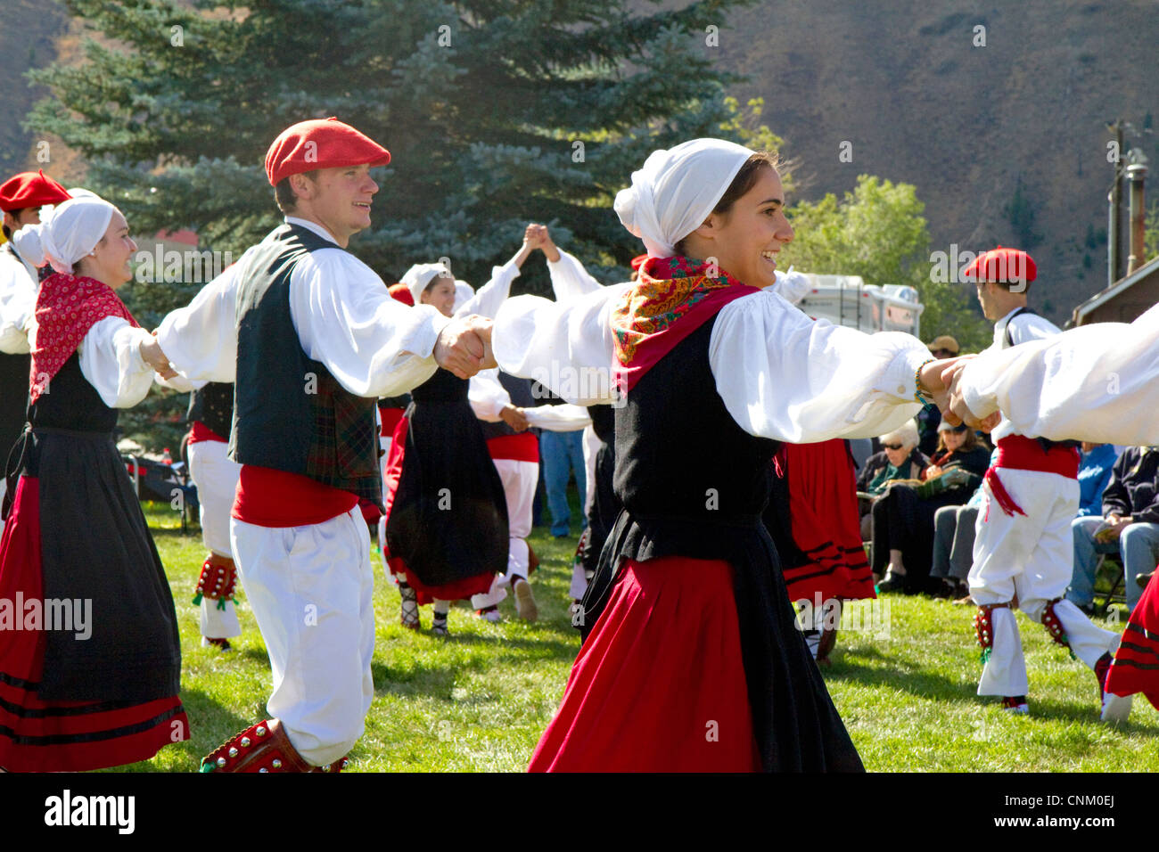 The Oinkari Basque Dancers perform at the Trailing of the Sheep ...