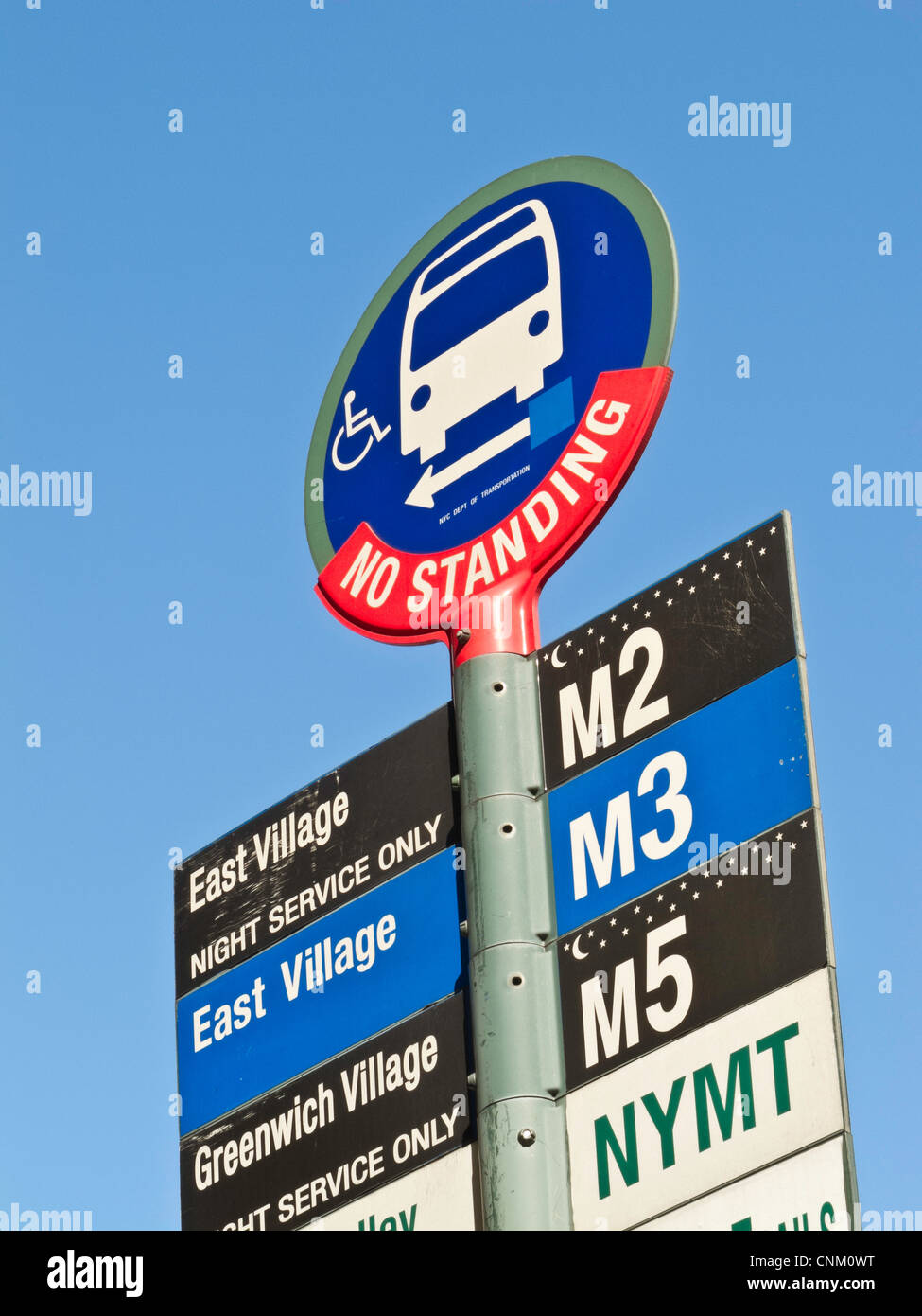 Bus Stop Sign Nyc High Resolution Stock Photography and Images - Alamy