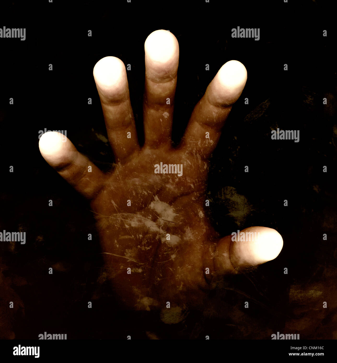 Hand grunge look Stock Photo - Alamy