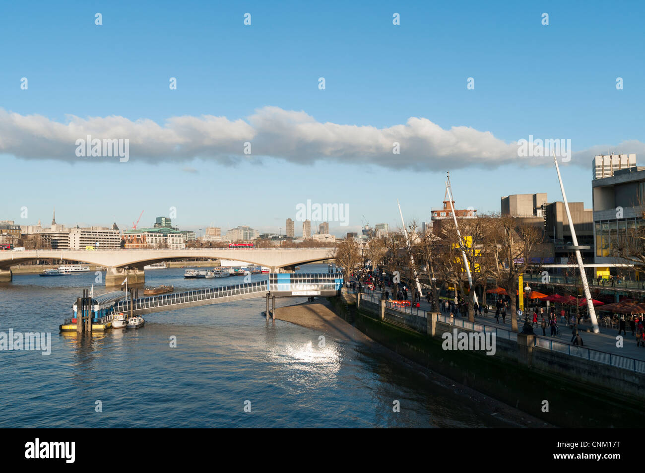 River Thames View From Hungerford Bridge Stock Photo - Alamy