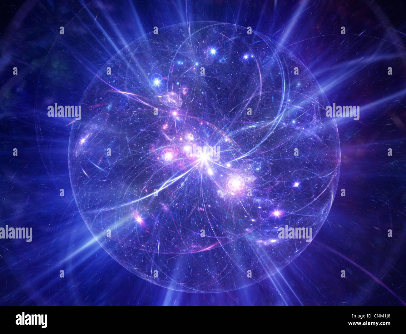 Abstract model of Big Bang in outer space Stock Photo - Alamy