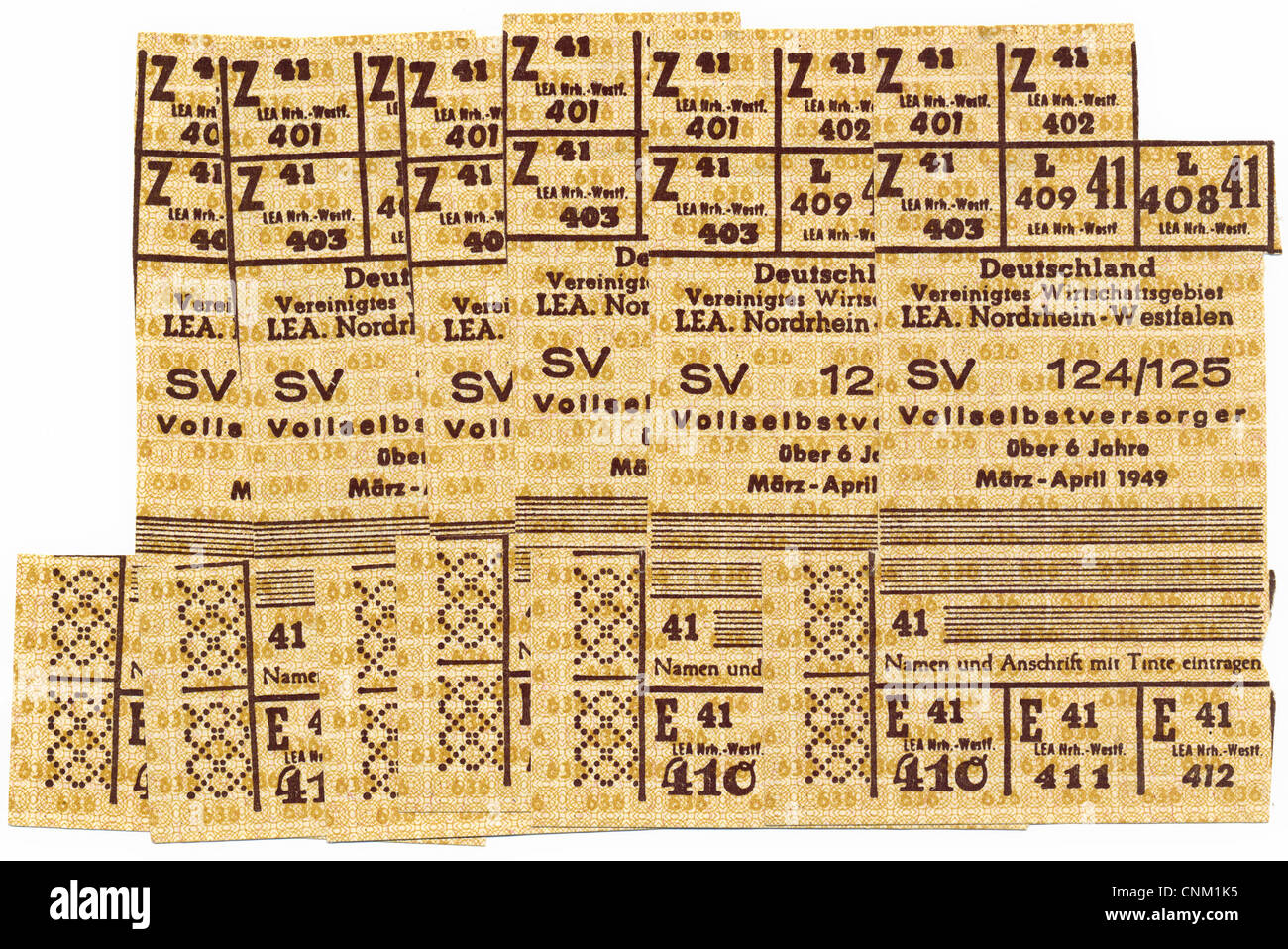 Food ration card hi-res stock photography and images - Alamy
