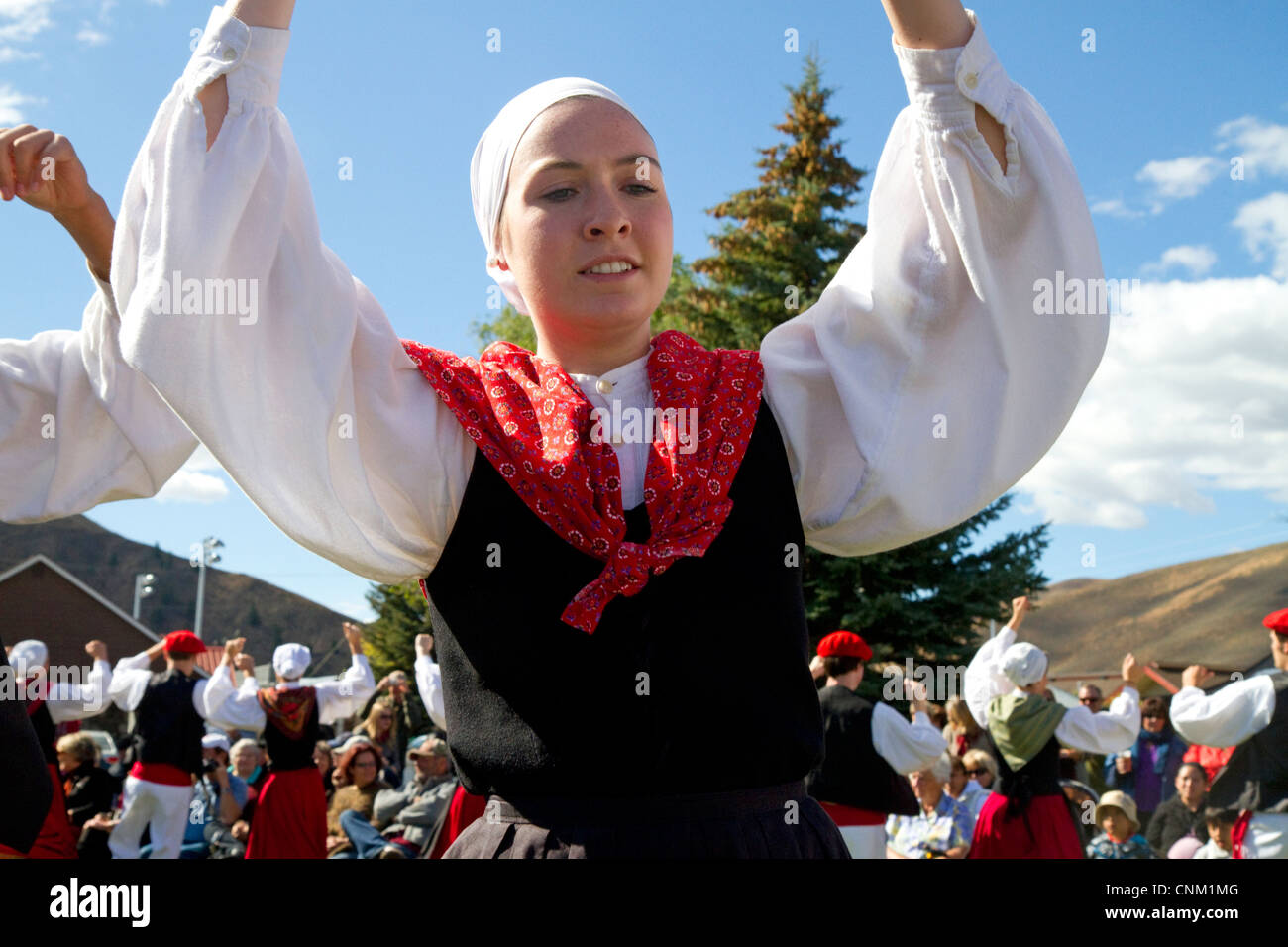 The Oinkari Basque Dancers perform at the Trailing of the Sheep ...