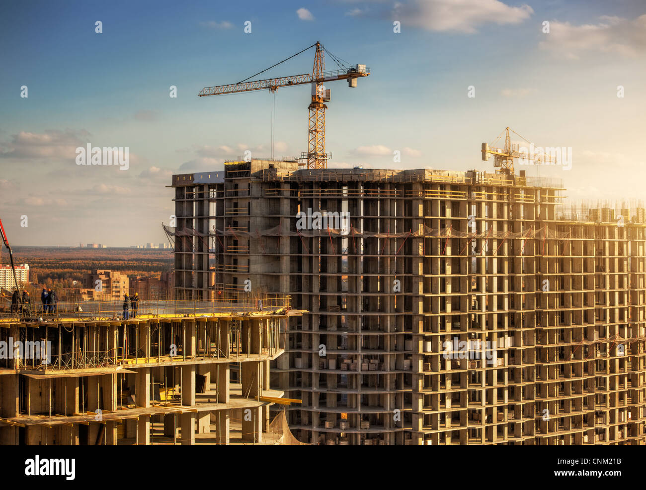 Modern high buildings construction in Russia Stock Photo - Alamy
