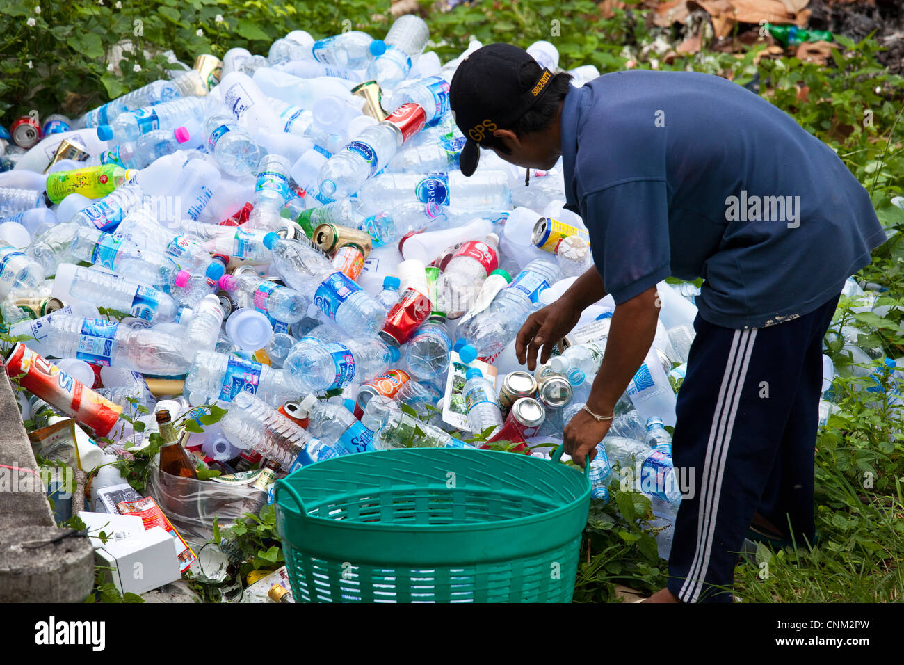 Plastic bottles recycling in thailand hi-res stock photography and ...