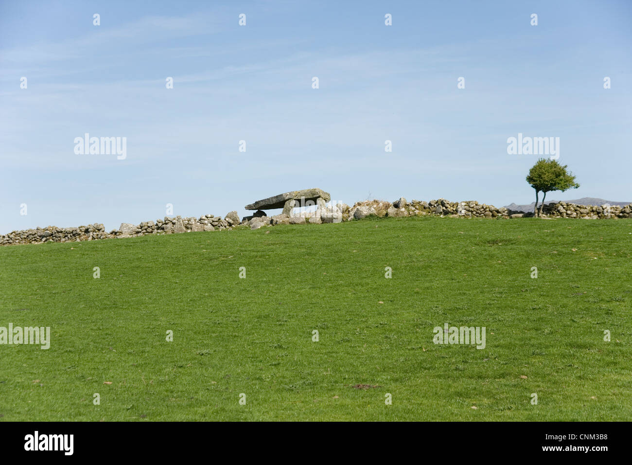 Prehistoric burial chamber near Criccieth on the Lleyn Peninsula, North ...