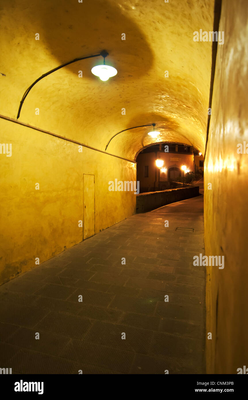 pedestrian underpass in a small village in Italy Stock Photo - Alamy