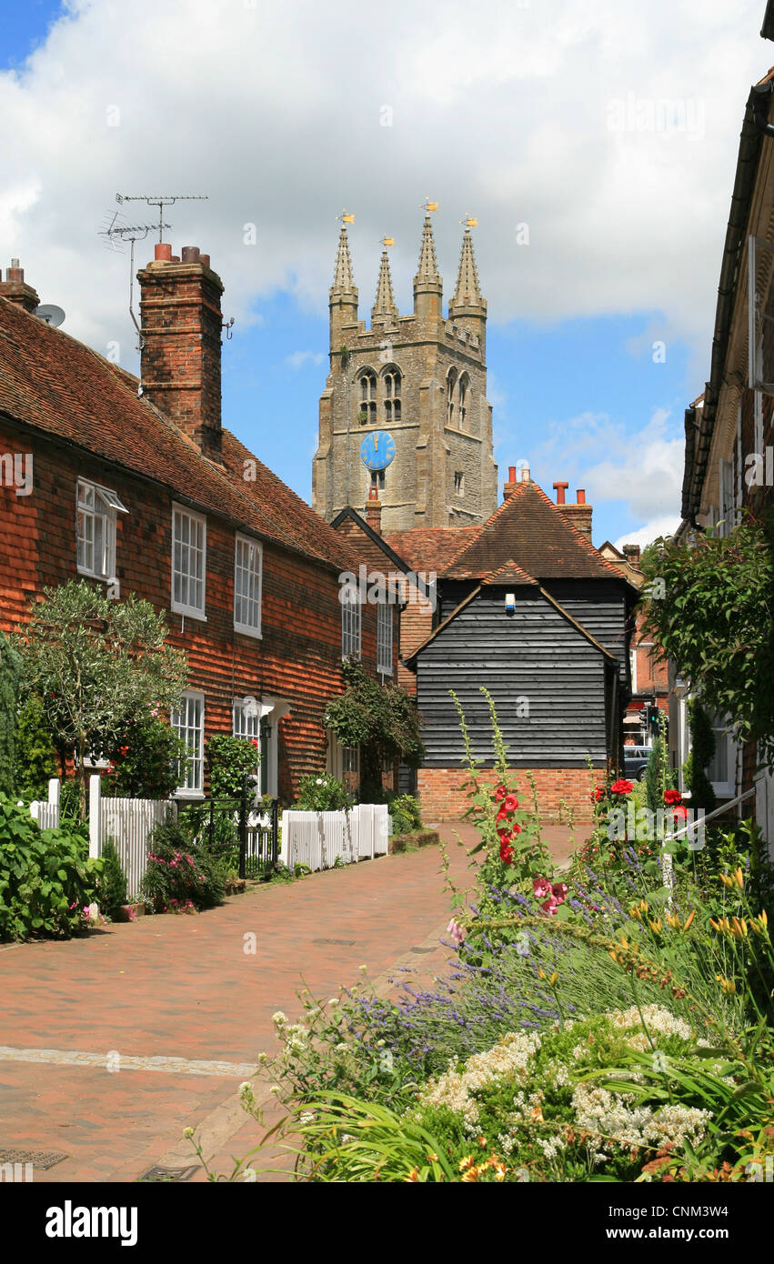 Bell Walk and church Tenterden Kent England UK Stock Photo - Alamy