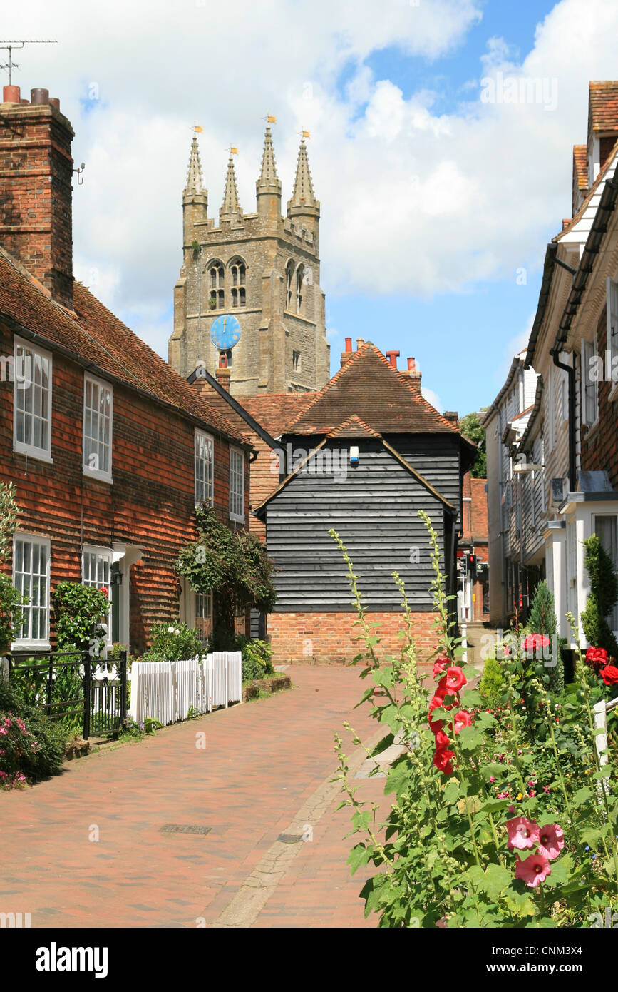 Bell Walk and church Tenterden Kent England UK Stock Photo - Alamy