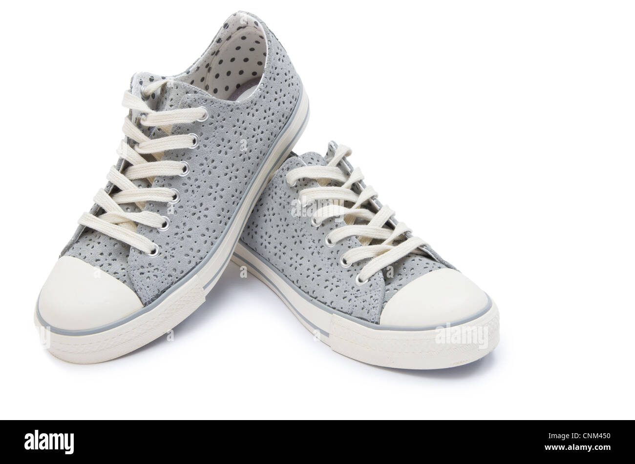 Pair of sneakers isolated on white background Stock Photo - Alamy