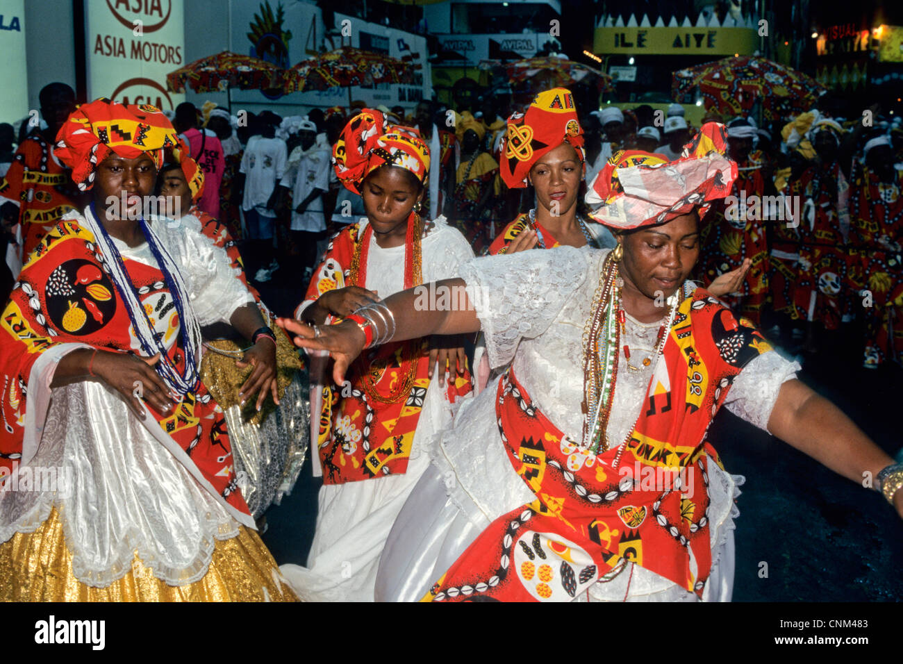 Dancers celebrate Carnival in allegoric and traditional costumes in ...