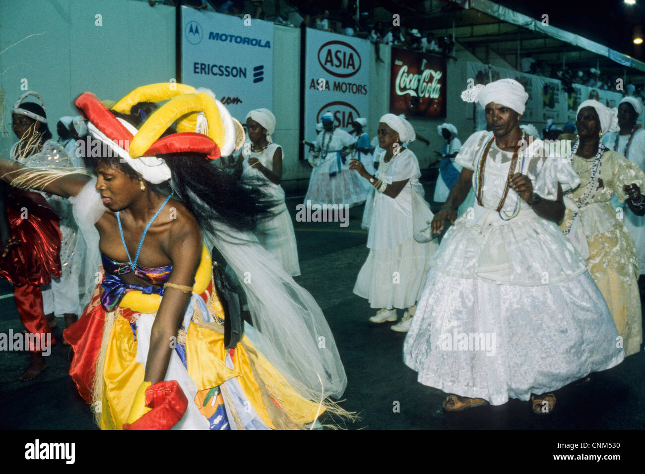 Dancers Celebrate Carnival In Allegoric And Traditional Costumes In Historic Salvador Bahia