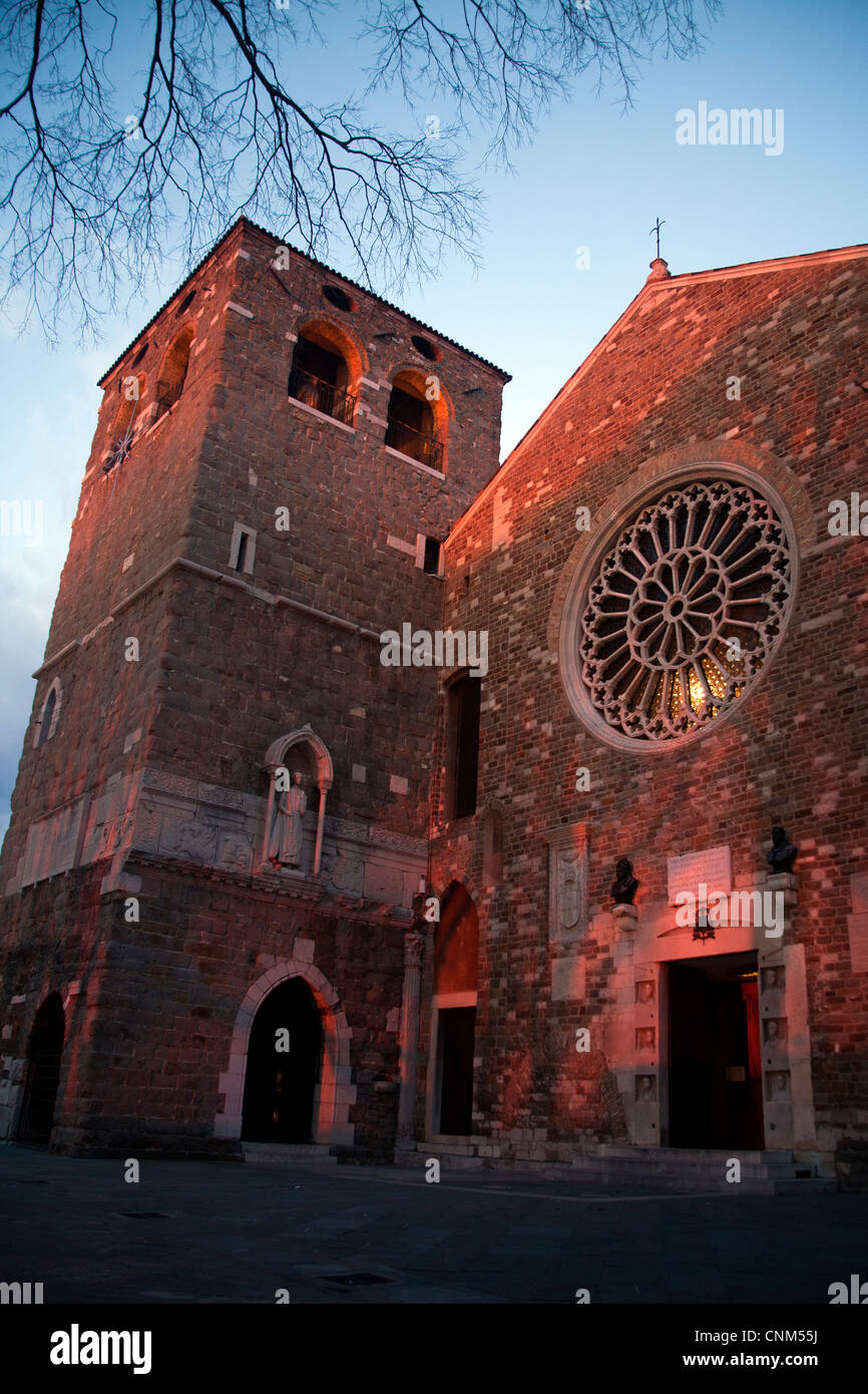Trieste Cathedral - Cattedrale di San Giusto - Trieste Italy Stock ...