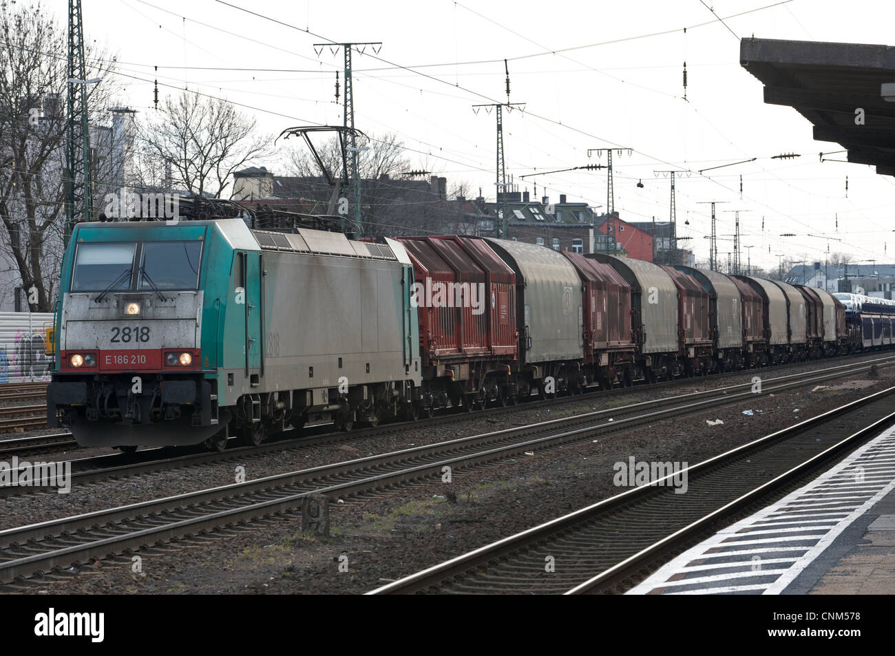 Freight train Germany Stock Photo - Alamy