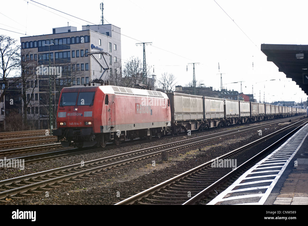 Freight train Germany Stock Photo - Alamy