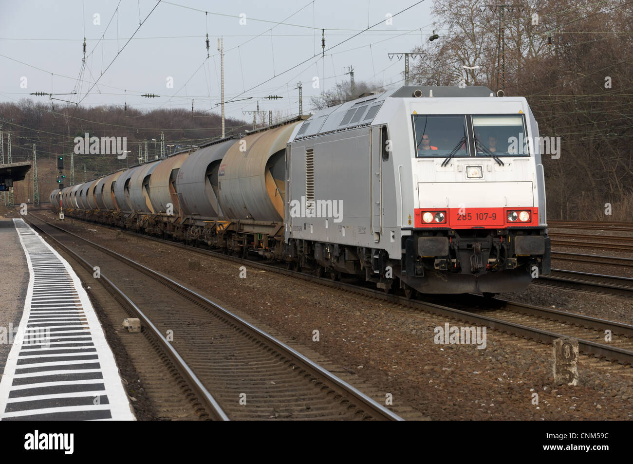 Freight train Germany Stock Photo - Alamy