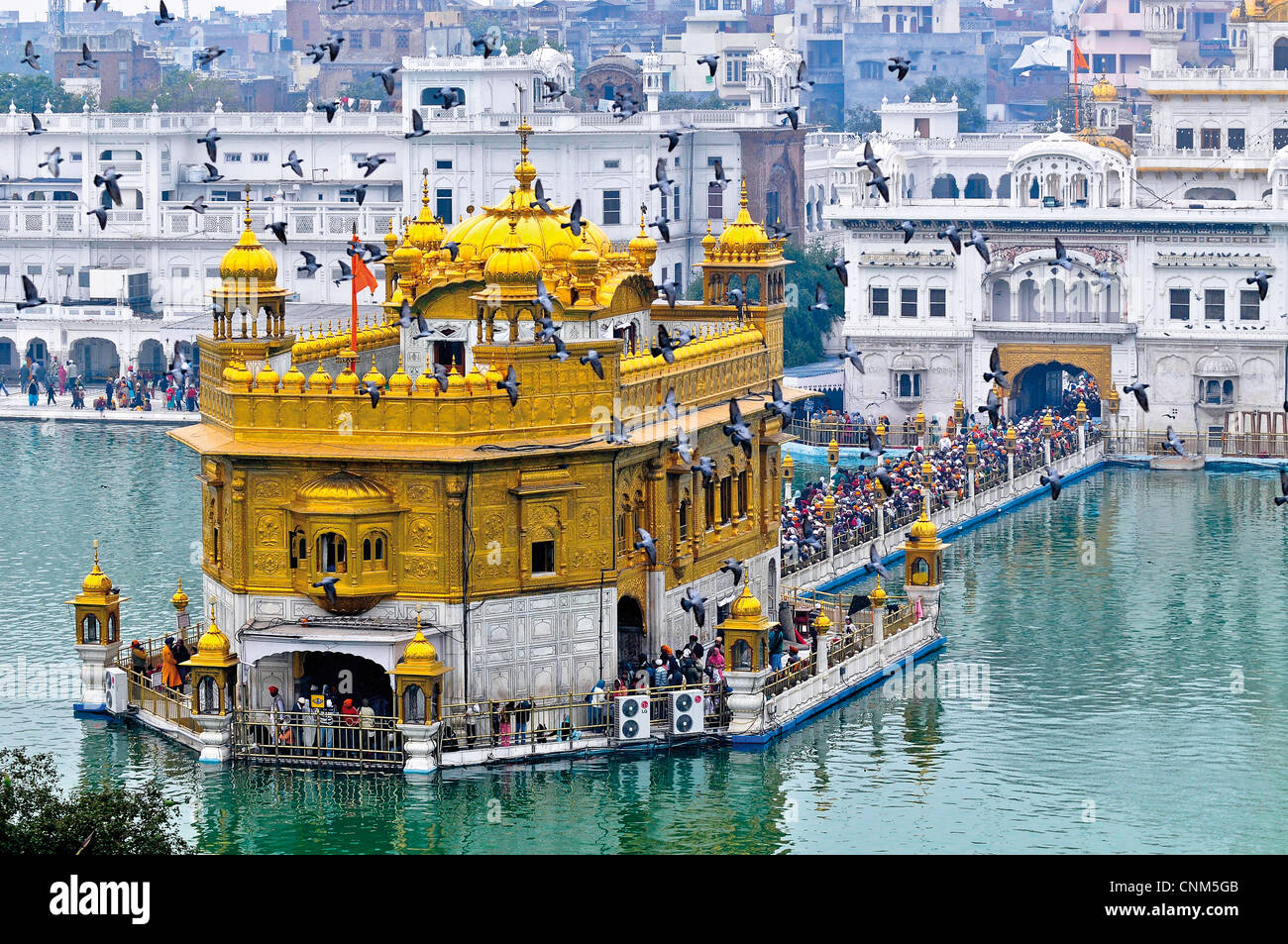 Asia India Punjab Amritsar Golden Temple or Hari Mandir Stock Photo - Alamy