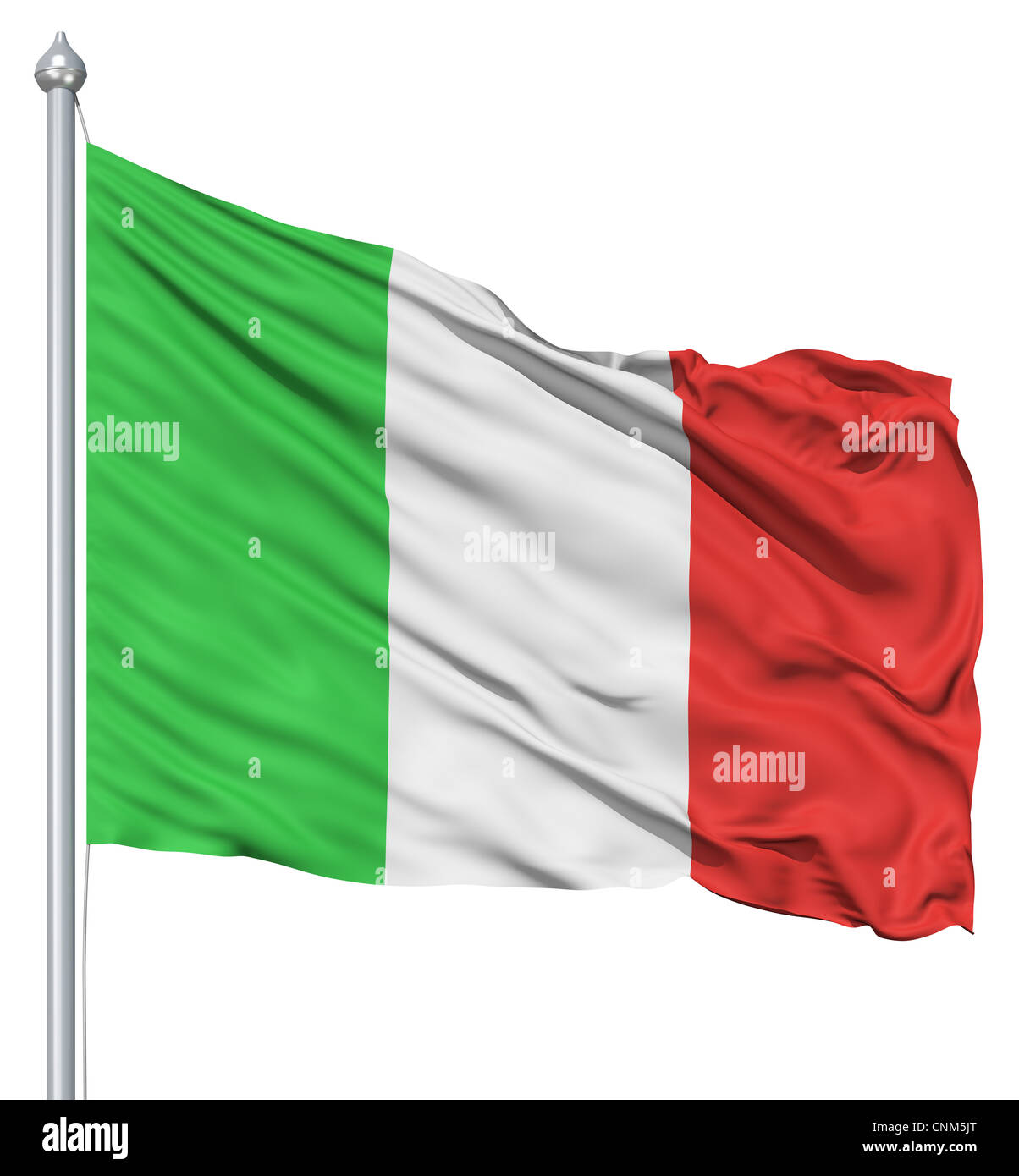 Italy national flag waving in the wind Stock Photo - Alamy