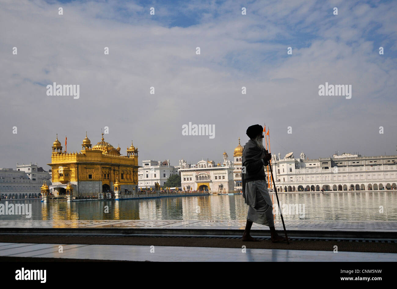 Asia India Punjab Amritsar Golden Temple or Hari Mandir Sikh pilgrims ...