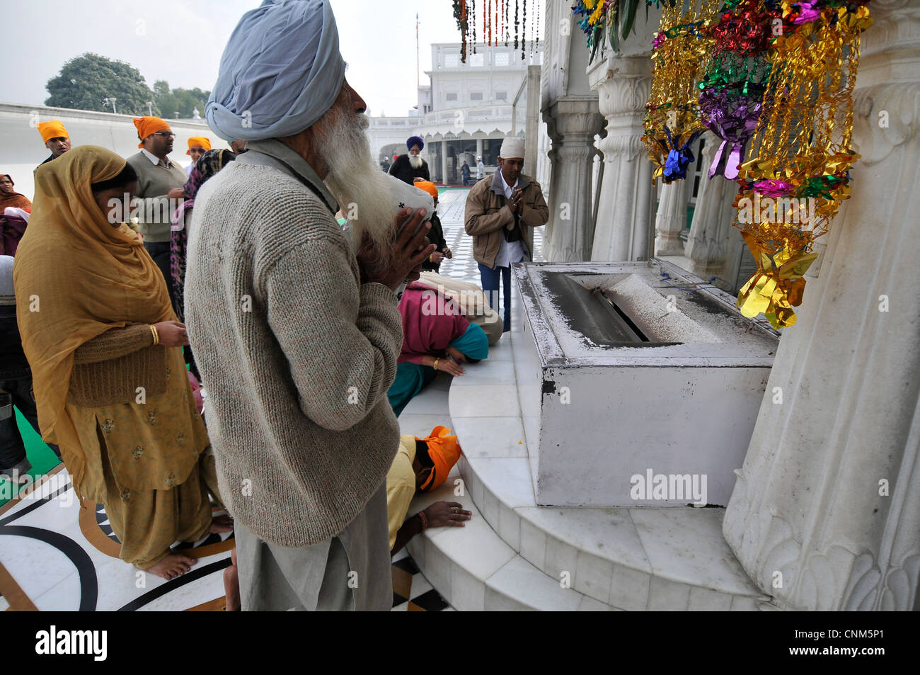 Asia India Punjab Amritsar Golden Temple or Hari Mandir Worshippers ...