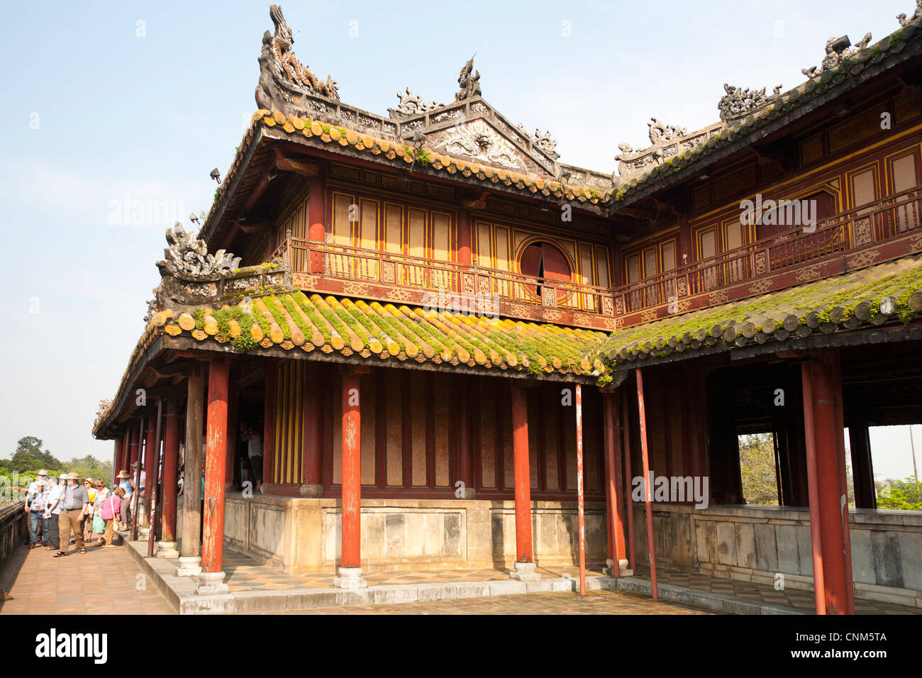 Ngu Phung Pavilion above the Ngo Mon Gate, at the entrance to the ...