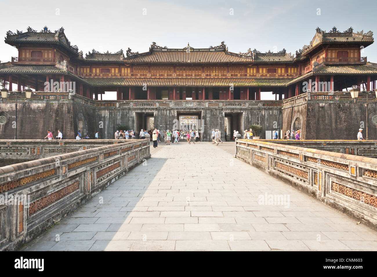 Ngo Mon Gate and Ngu Phung Pavilion above the gate, at the entrance to ...