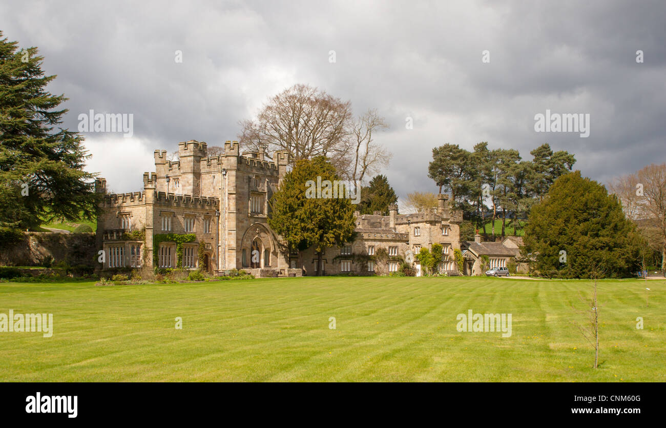 Bolton Hall in the grounds of Bolton Abbey, North Yorkshire. The ...