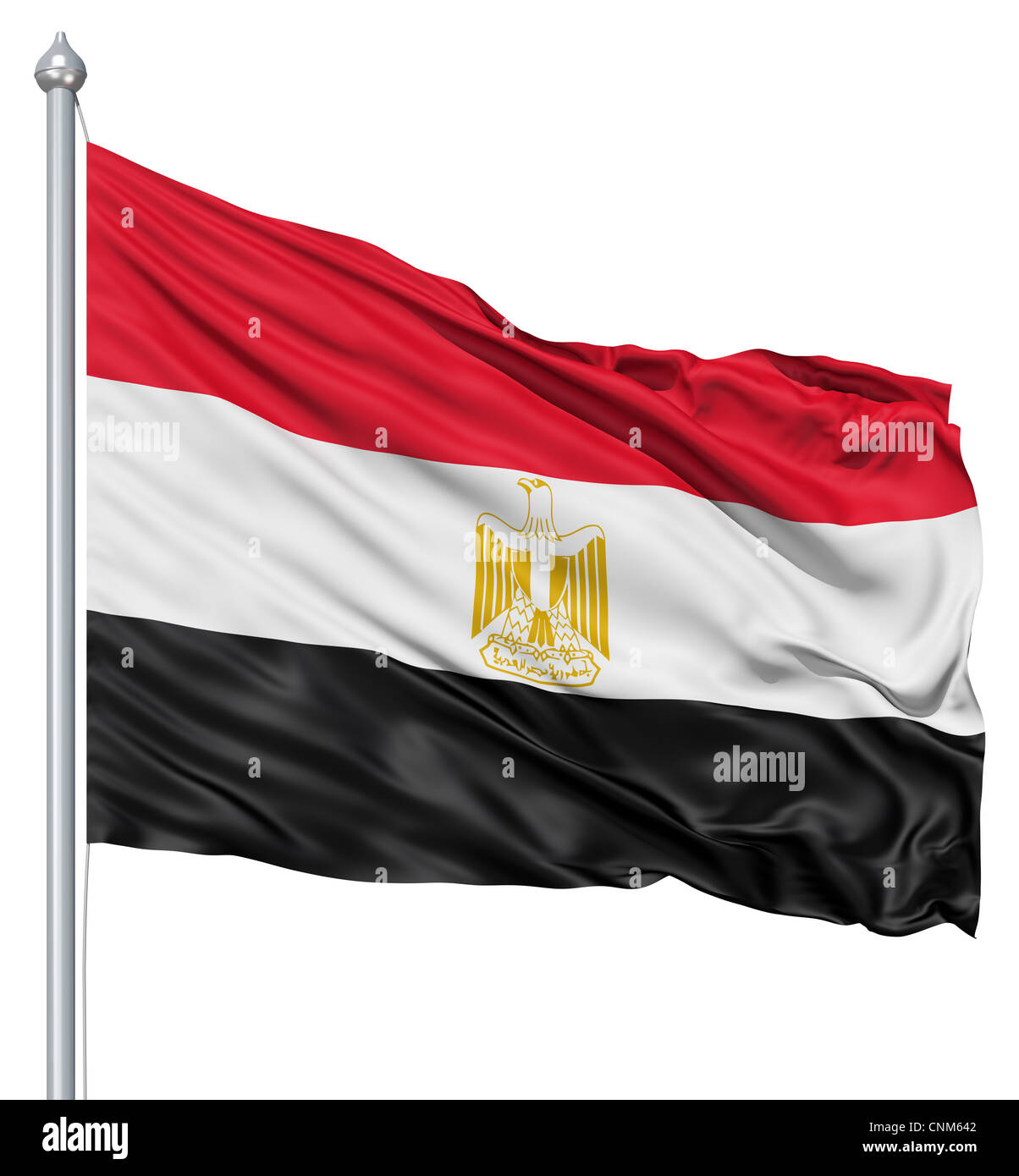 Egypt flag realistic waving fabric hi-res stock photography and images ...