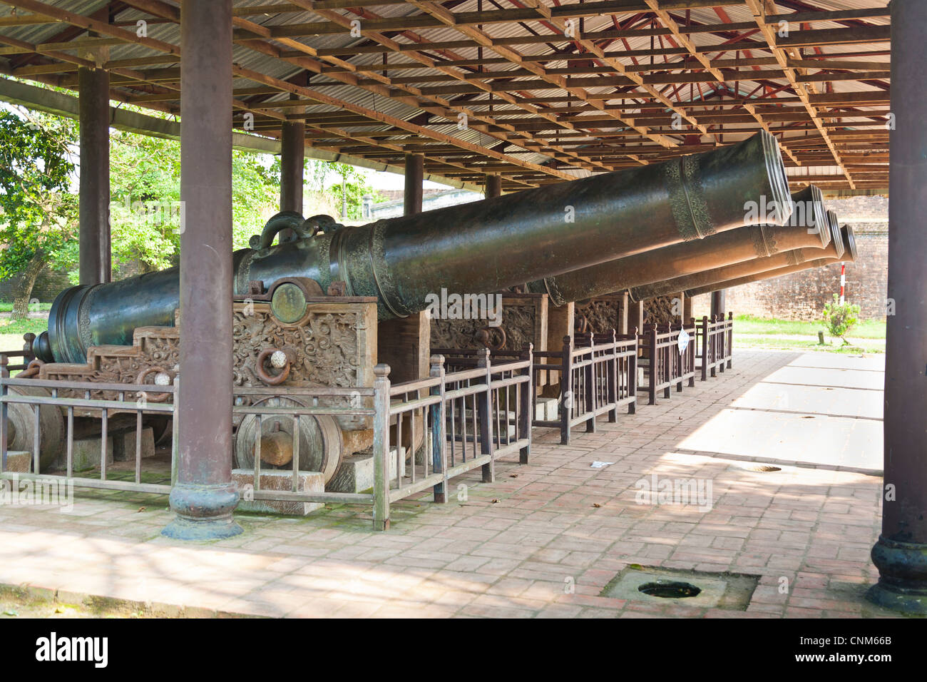 Four of the Nine Deities Cannons, beside Ngan Gate at the entrance to ...