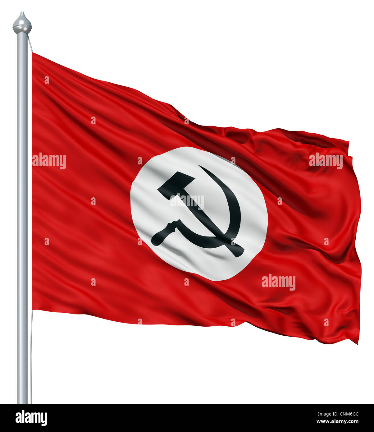 Realistic 3d flag of USSR fluttering in the wind Stock Photo - Alamy
