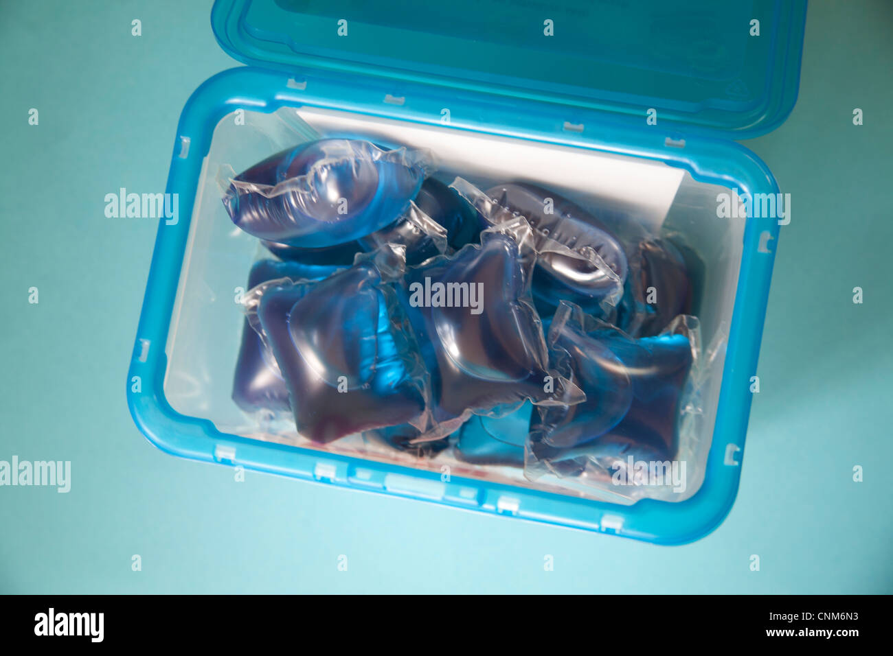 Box of Non-Bio washing machine capsules Stock Photo - Alamy