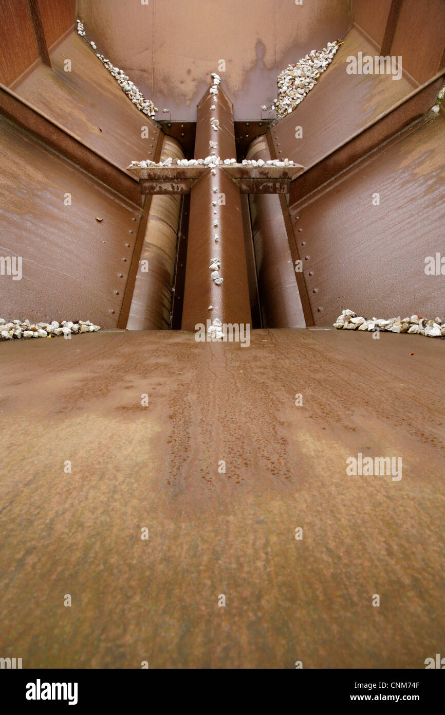 Empty aggregate hopper Stock Photo - Alamy