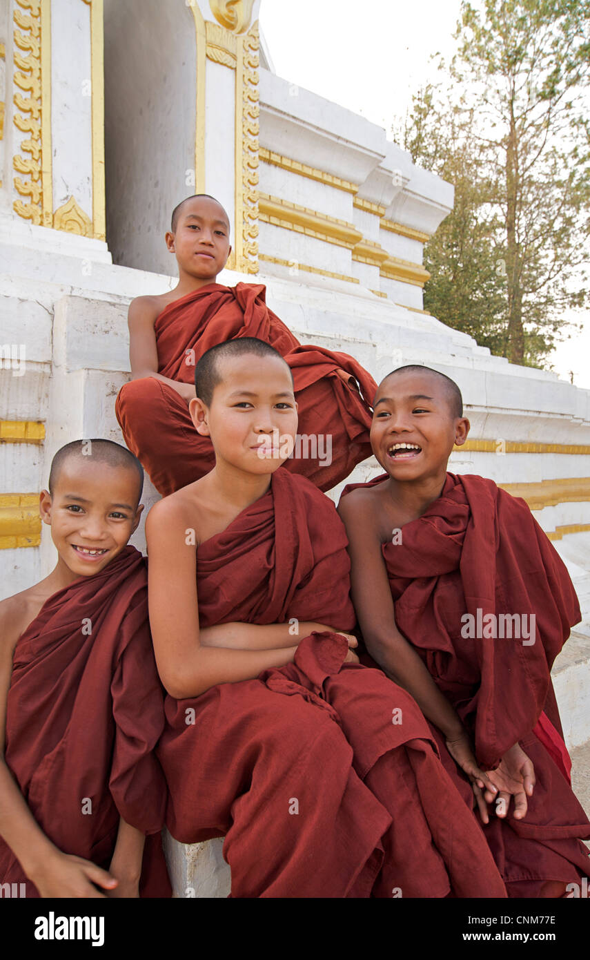 Novice Monk Group Burma High Resolution Stock Photography and Images ...