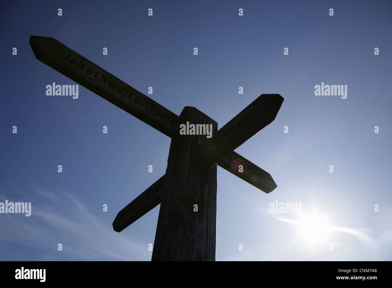 Signpost silhouette hi-res stock photography and images - Alamy