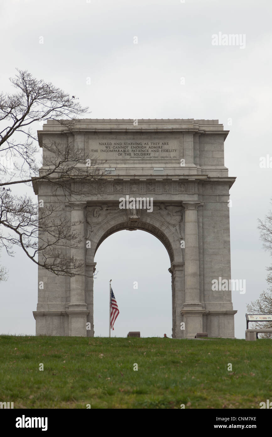The National Memorial Arch at Valley Forge National Park in ...