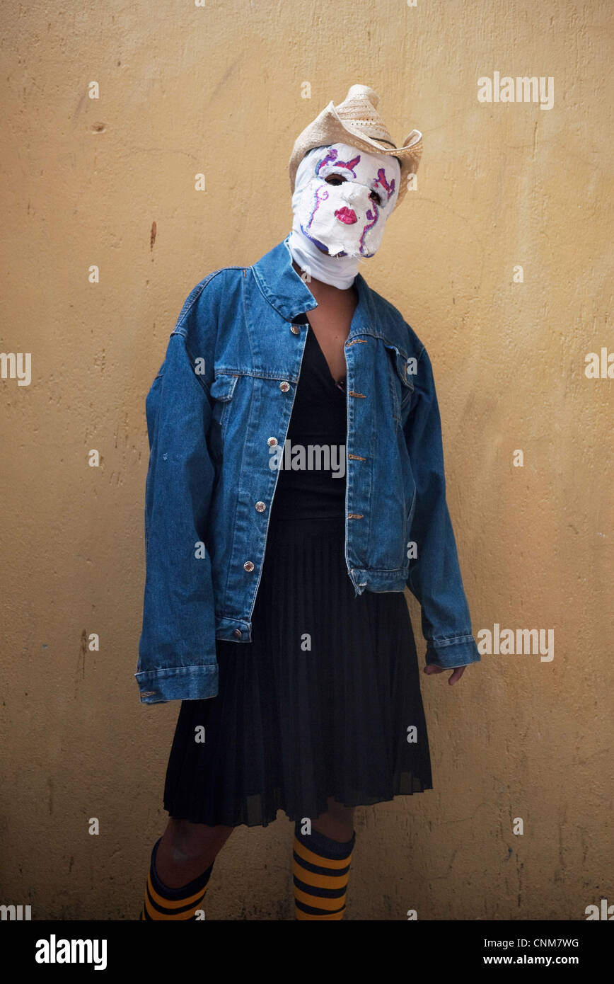 Young person dressed in costume Stock Photo - Alamy