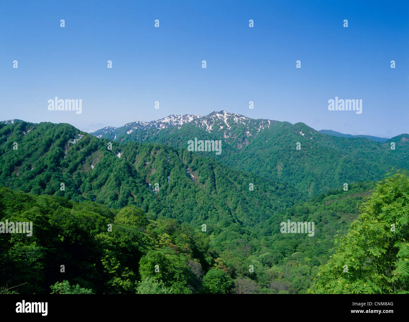 Mount Mukaishirakamidake, Fukaura, Nishitsugaru, Aomori, Japan Stock ...
