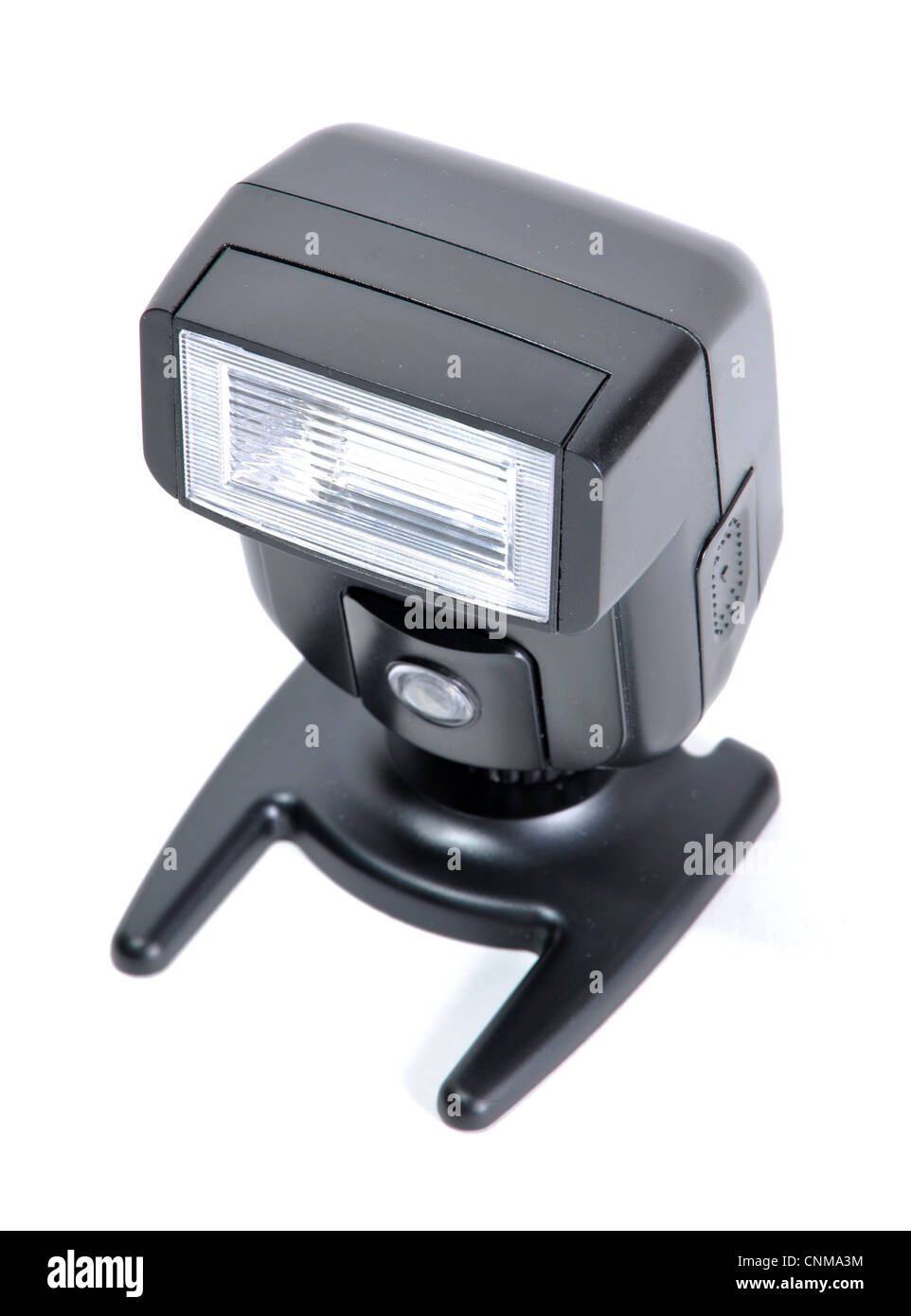 Portable strobe isolated on white background Stock Photo - Alamy