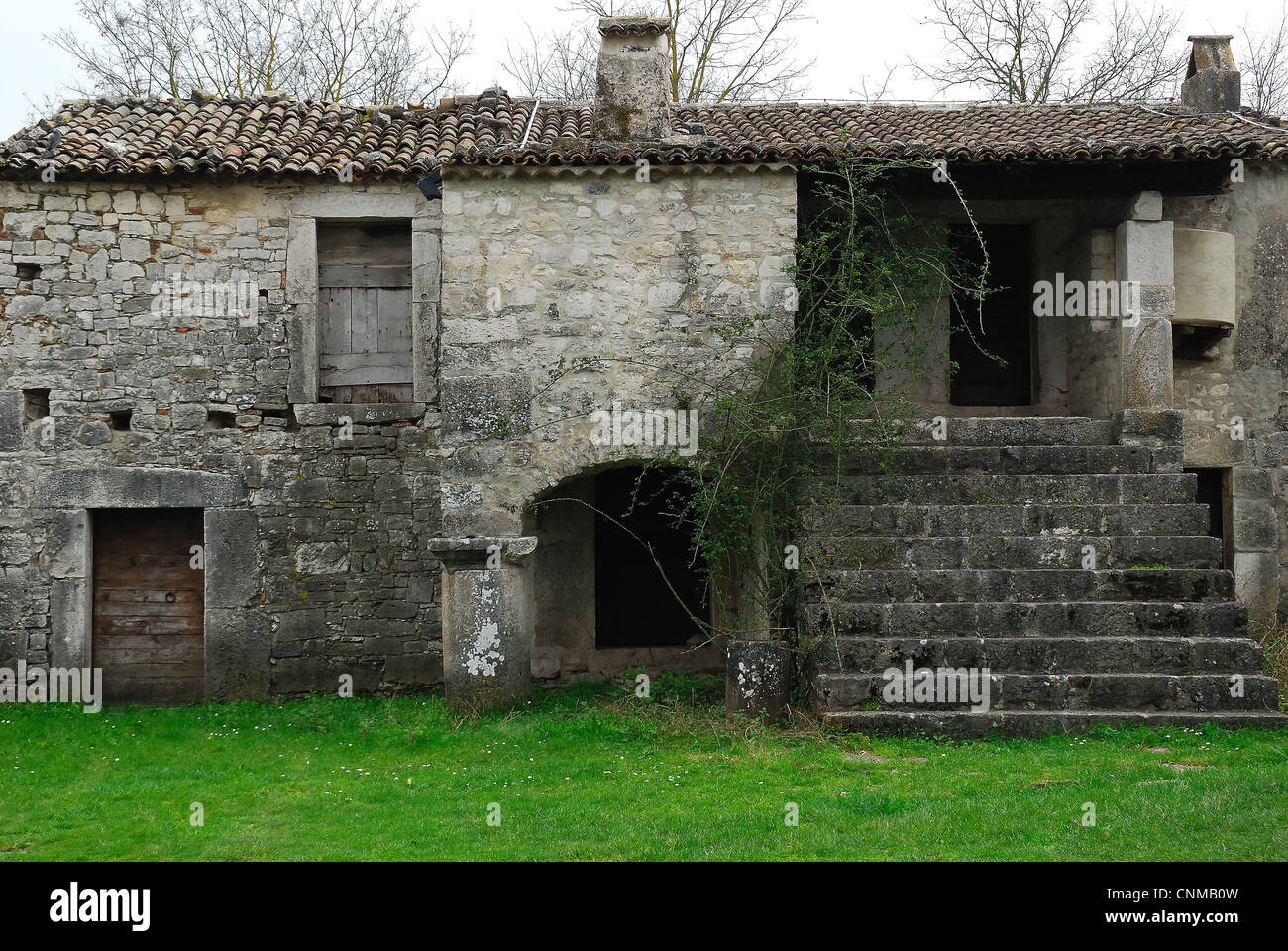 Saepinum, An old farmhouse built on the ruins of the Roman age. It ...